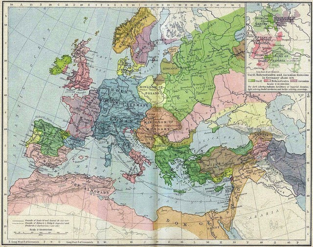 High Middle Ages Europe (1190) - Vivid Maps