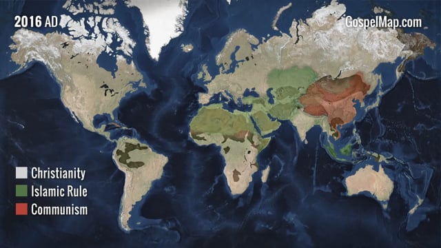 The Spread of the Gospel - Vivid Maps