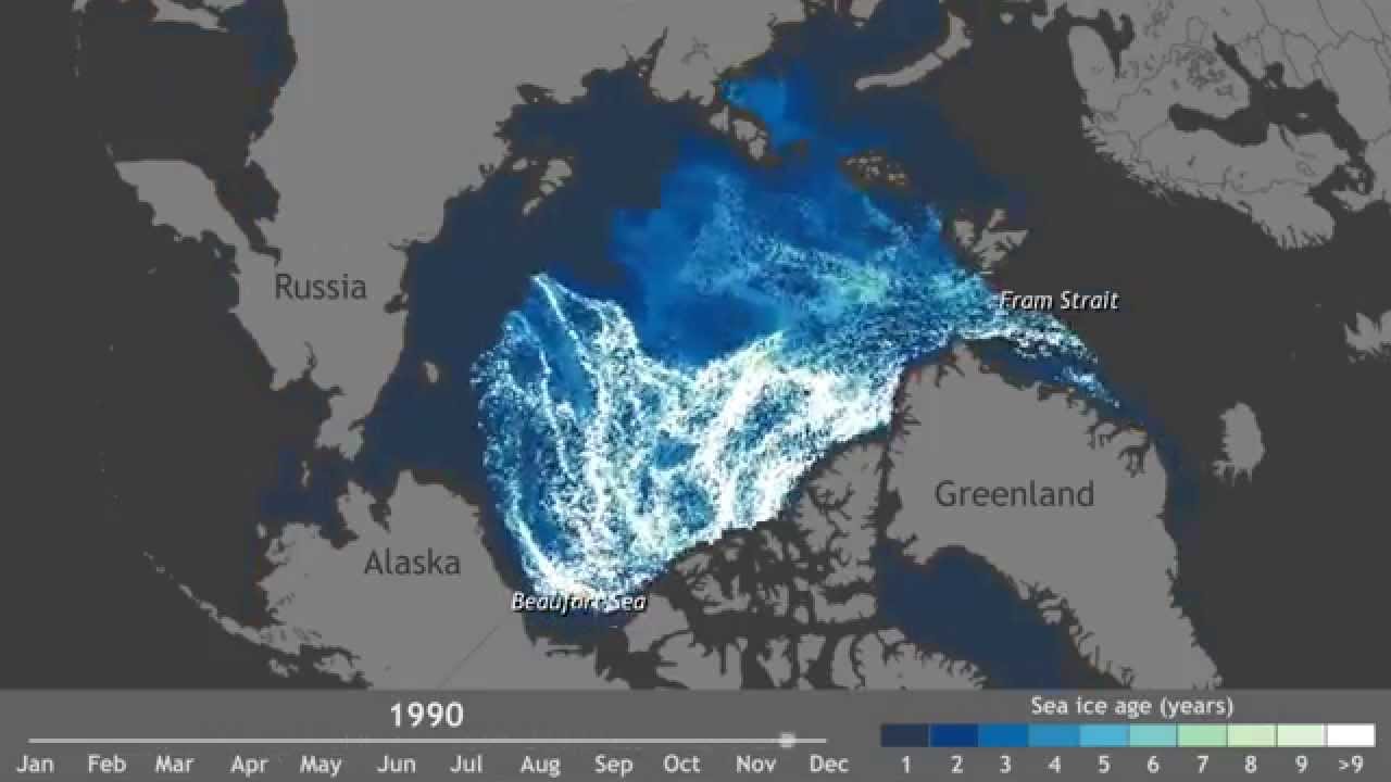 The extent of Arctic sea ice - Vivid Maps