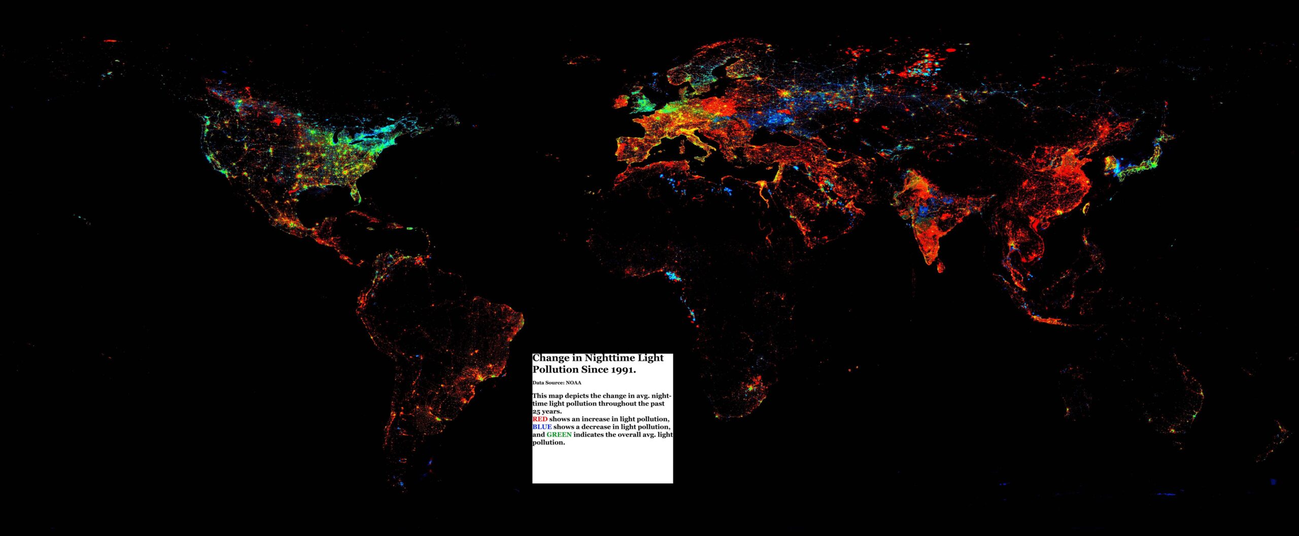 Mapping the Glow: What Nighttime Lights Reveal About Our World - Vivid Maps