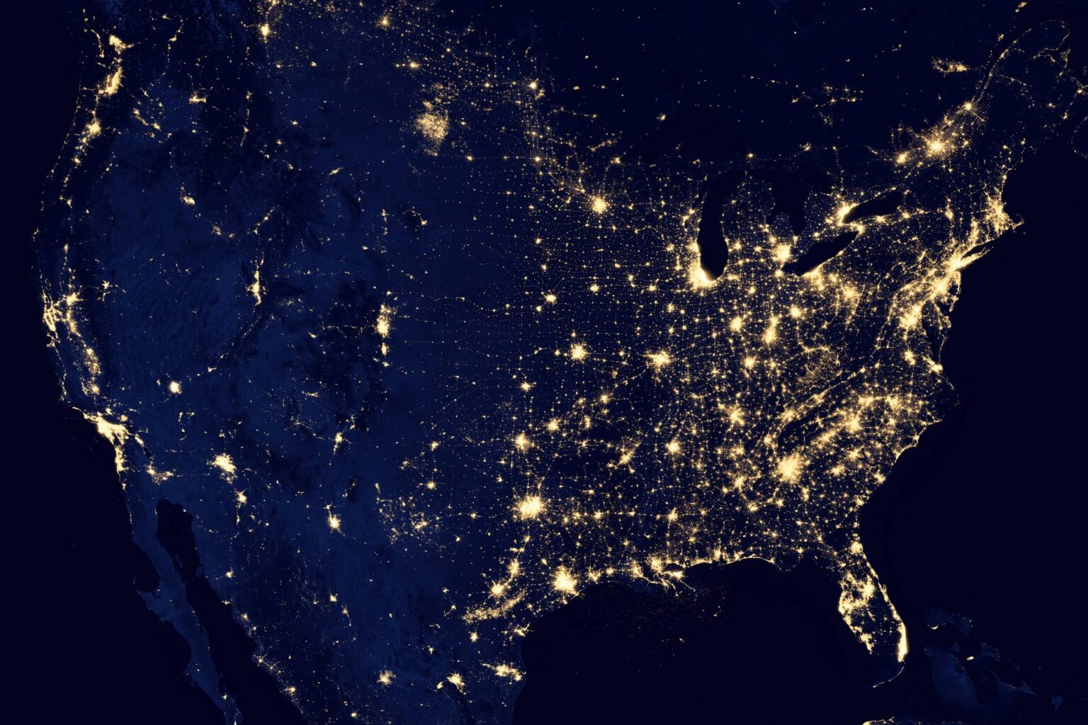 Mapping the Glow: What Nighttime Lights Reveal About Our World - Vivid Maps