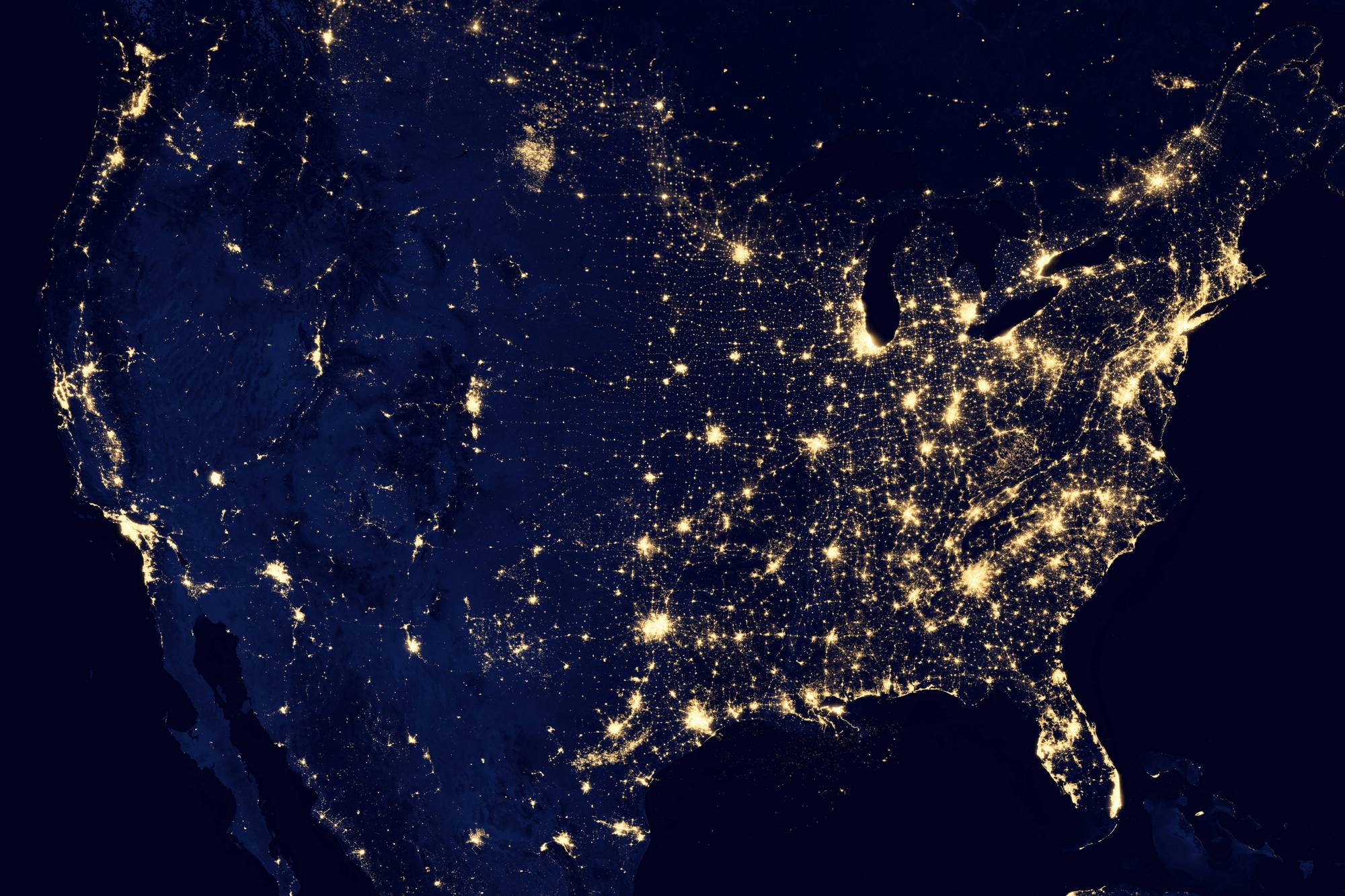 Mapping the Glow: What Nighttime Lights Reveal About Our World - Vivid Maps
