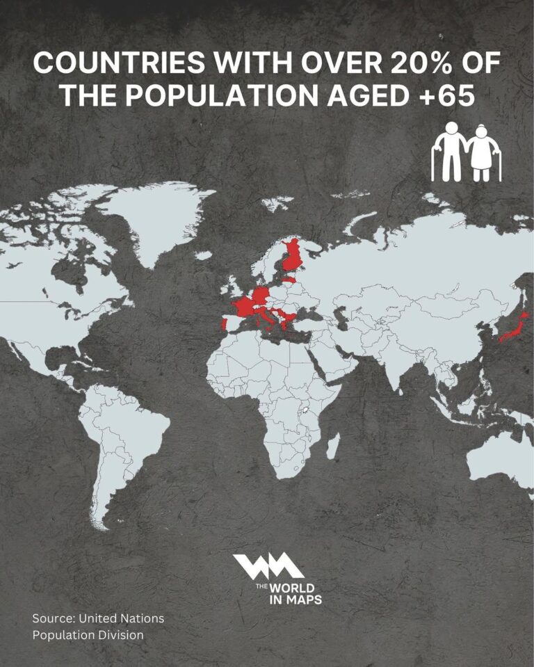 The World Is Aging: Which Countries Have Over 20% of People Aged 65 ...