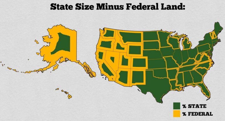 Land owned or administered by the U.S. Federal Government - Vivid Maps