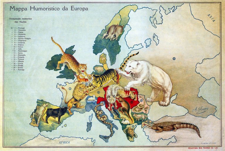 Atlas of satirical maps of Europe - Vivid Maps