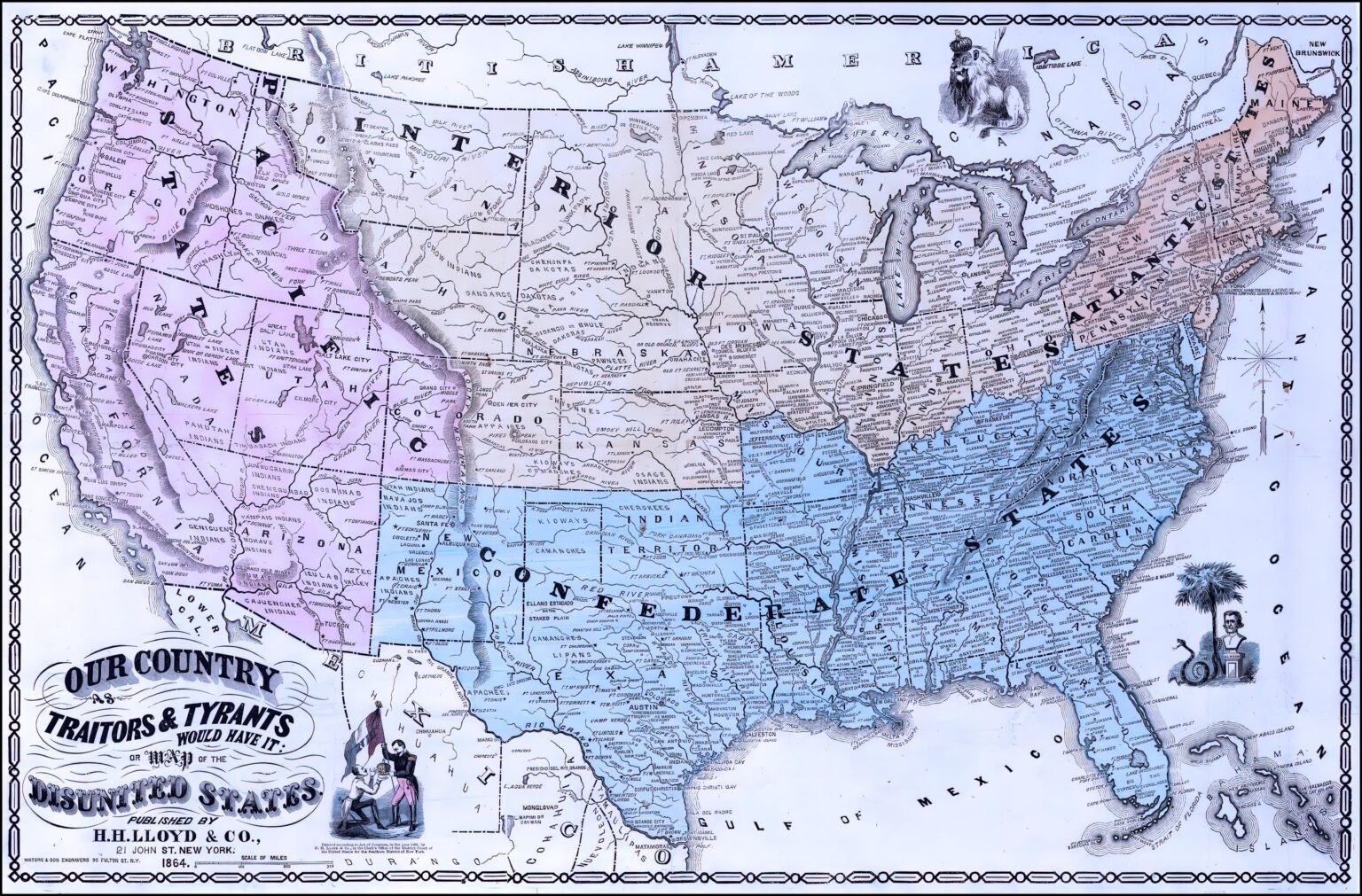 Historical Maps of the United States and North America - Vivid Maps