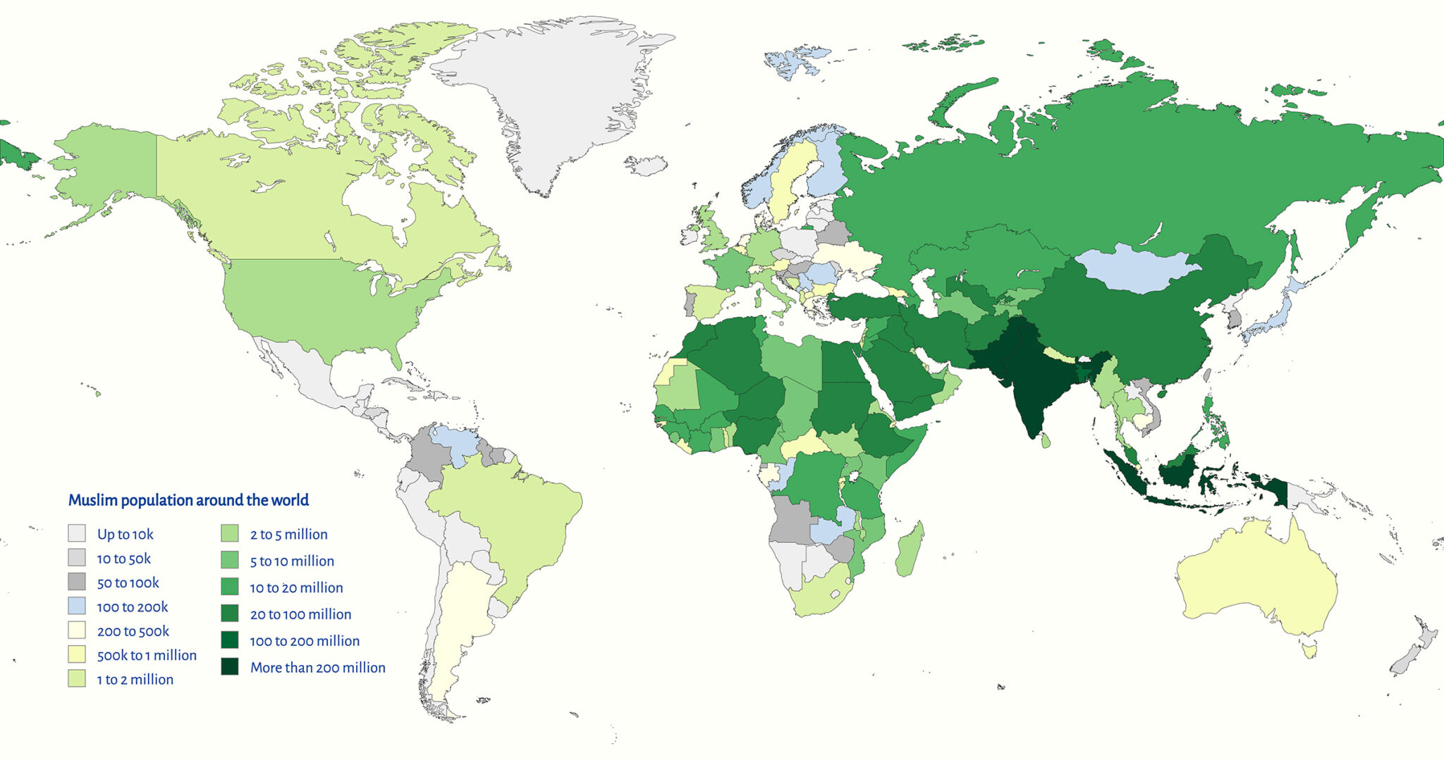 World Muslim Population - Vivid Maps