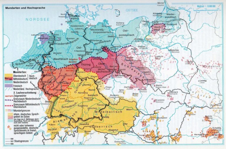German Dialects: A Linguistic Journey Through Time and Culture - Vivid Maps