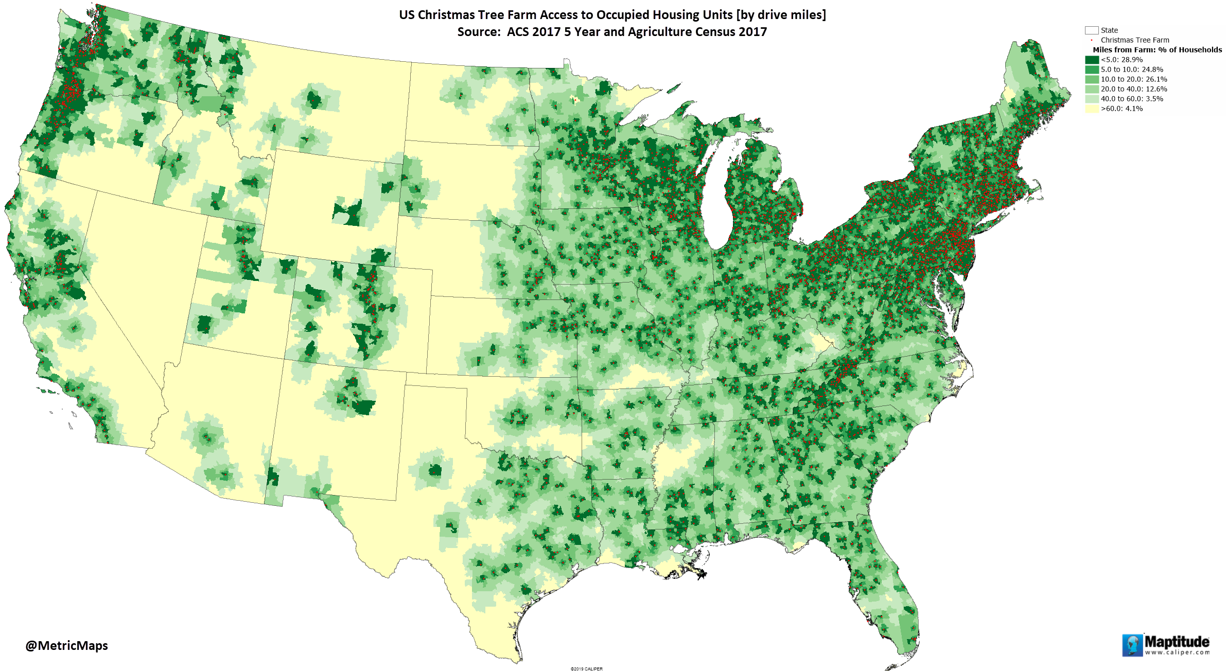 Where America's Christmas Trees Actually Grow - Vivid Maps