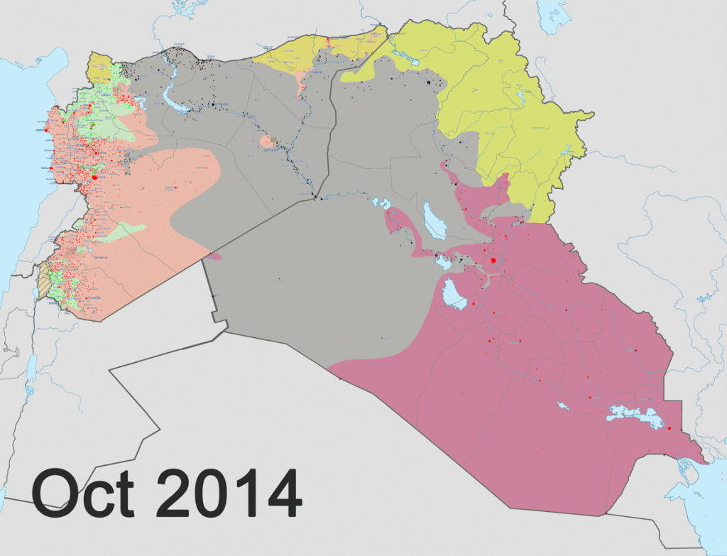 ISIS' dramatic area loss since 2014 - Vivid Maps