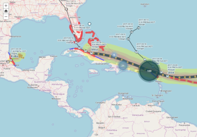 Historical hurricane tracks - Vivid Maps