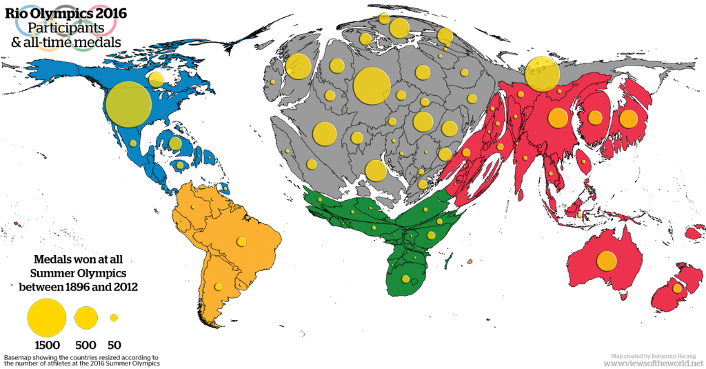 Eurovision participants (2016) - Vivid Maps
