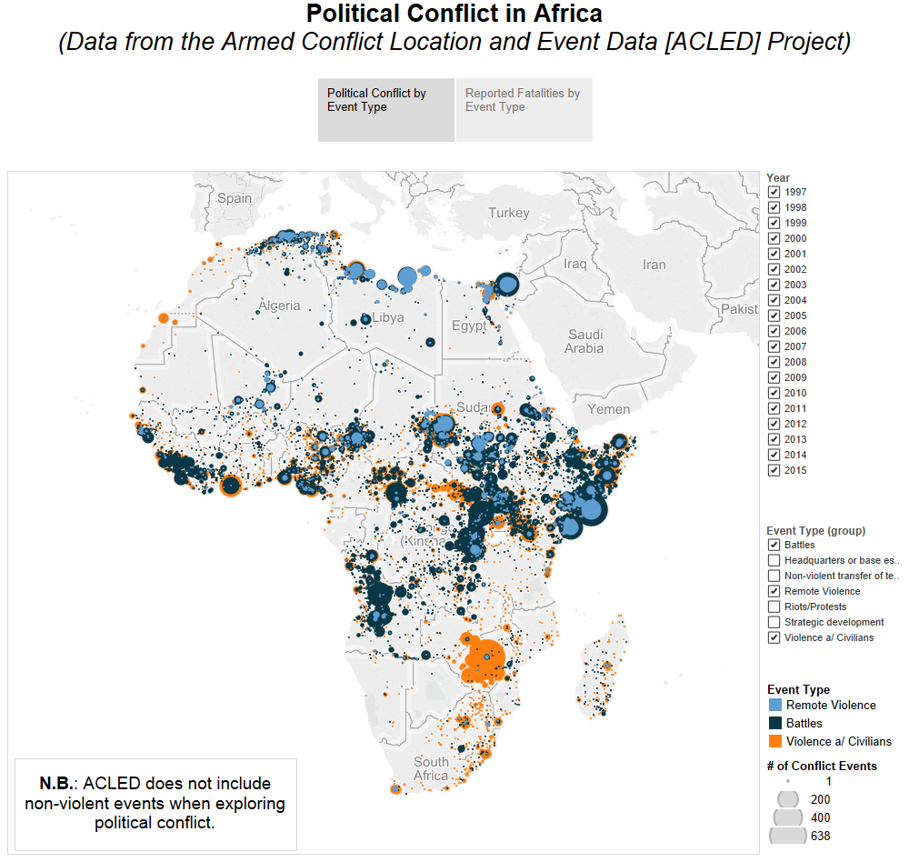 Political Conflict in Africa - Vivid Maps