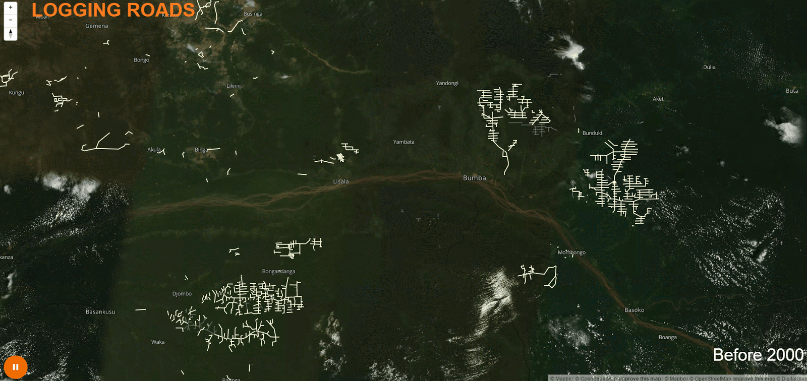 Map for Environment: Logging roads - Vivid Maps