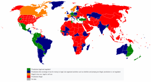 Legal status of prostitution - Vivid Maps