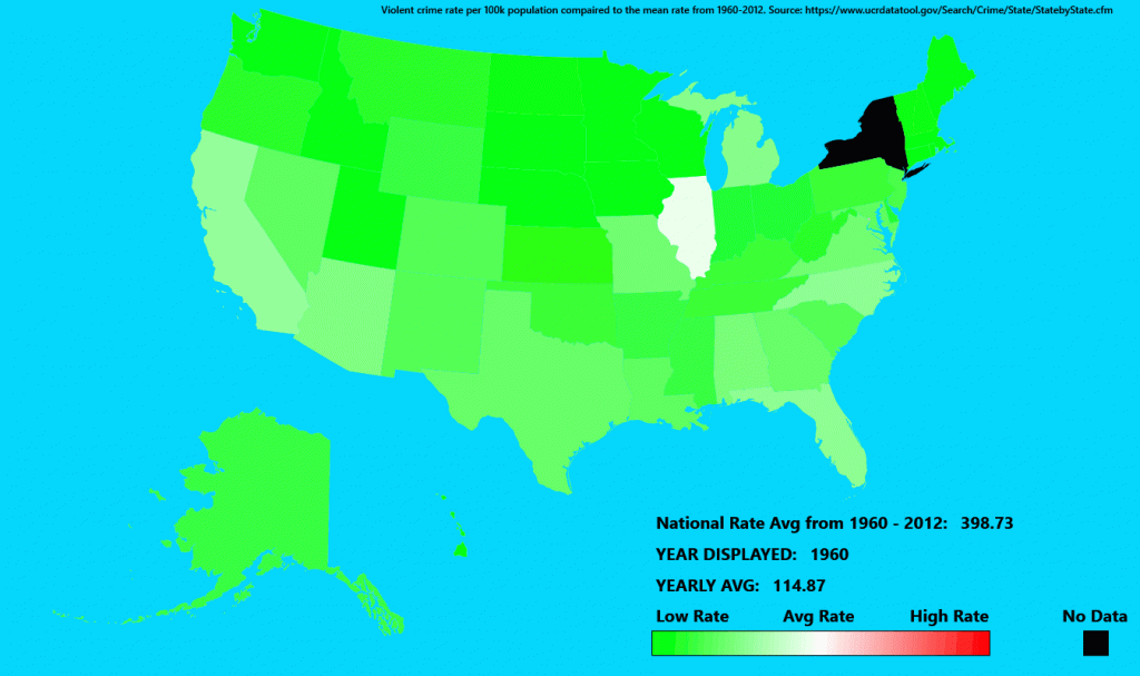 The Most and Least Dangerous States in the U.S. - Vivid Maps