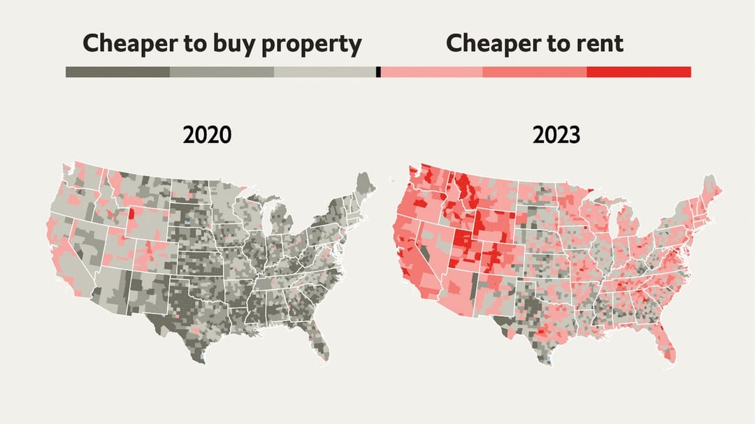 Is It Cheaper to Rent or Buy? - Vivid Maps