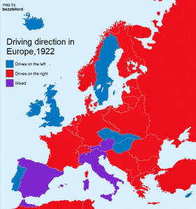 Left or Right? The Fascinating World of Driving Directions - Vivid Maps
