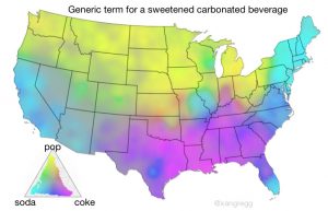 Generic term for a sweetened carbonated beverage - Vivid Maps