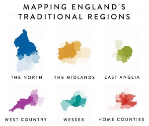 Mapping England's traditional regions - Vivid Maps