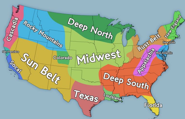 Regions of the United States - Vivid Maps