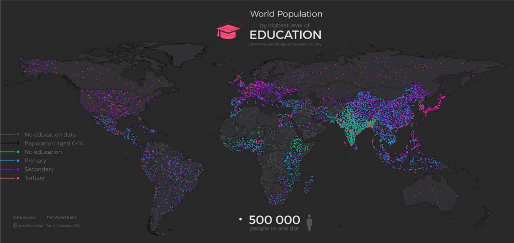 Percentage of population aged 25 - 64 with completed tertiary education ...