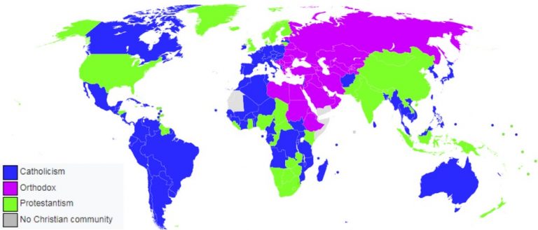 The Christian Landscape of Modern Europe - Vivid Maps