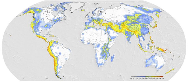 Global Seismic Hazard Map - Vivid Maps