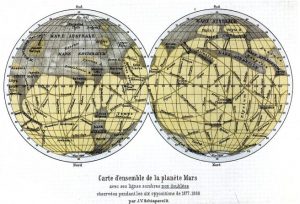 A Short History of Martian Canals in Maps - Vivid Maps