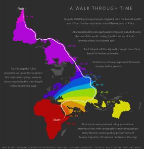 Maps of human migrations - Vivid Maps