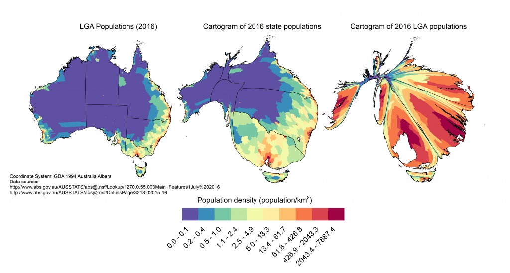 The Detailed Map of Australian Population Density - Vivid Maps