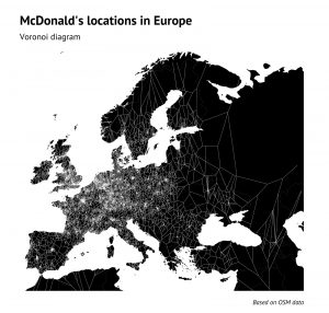 First McDonald's opening per country - Vivid Maps