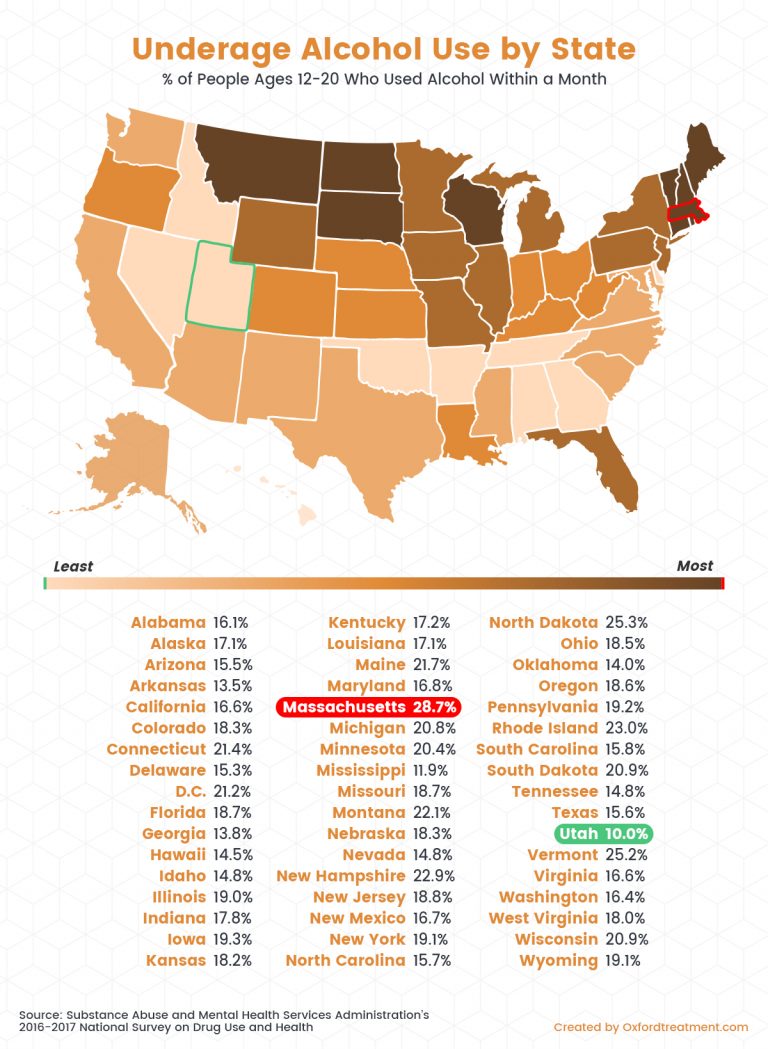 Alcohol consumption in the United States - Vivid Maps