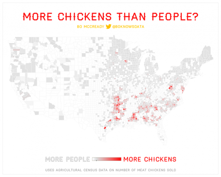 Most Common Livestock in the United States - Vivid Maps