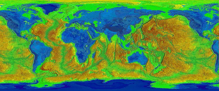 Inverted world map - Vivid Maps