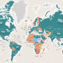 Foreign travel advice issued by the British government - Vivid Maps