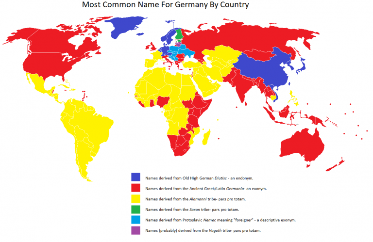 Name of Germany in various languages - Vivid Maps