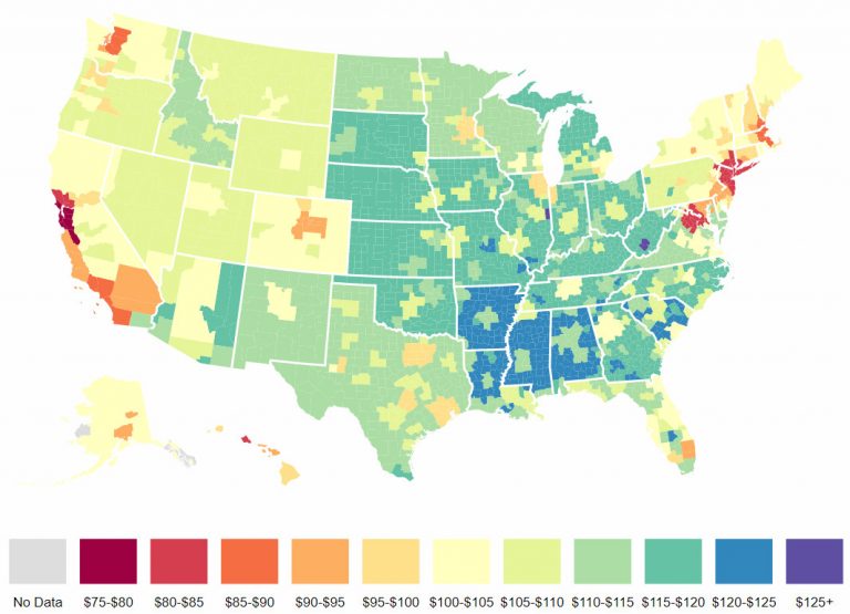 What is the Real Value of $100 in the U.S. States and Metropolitan ...