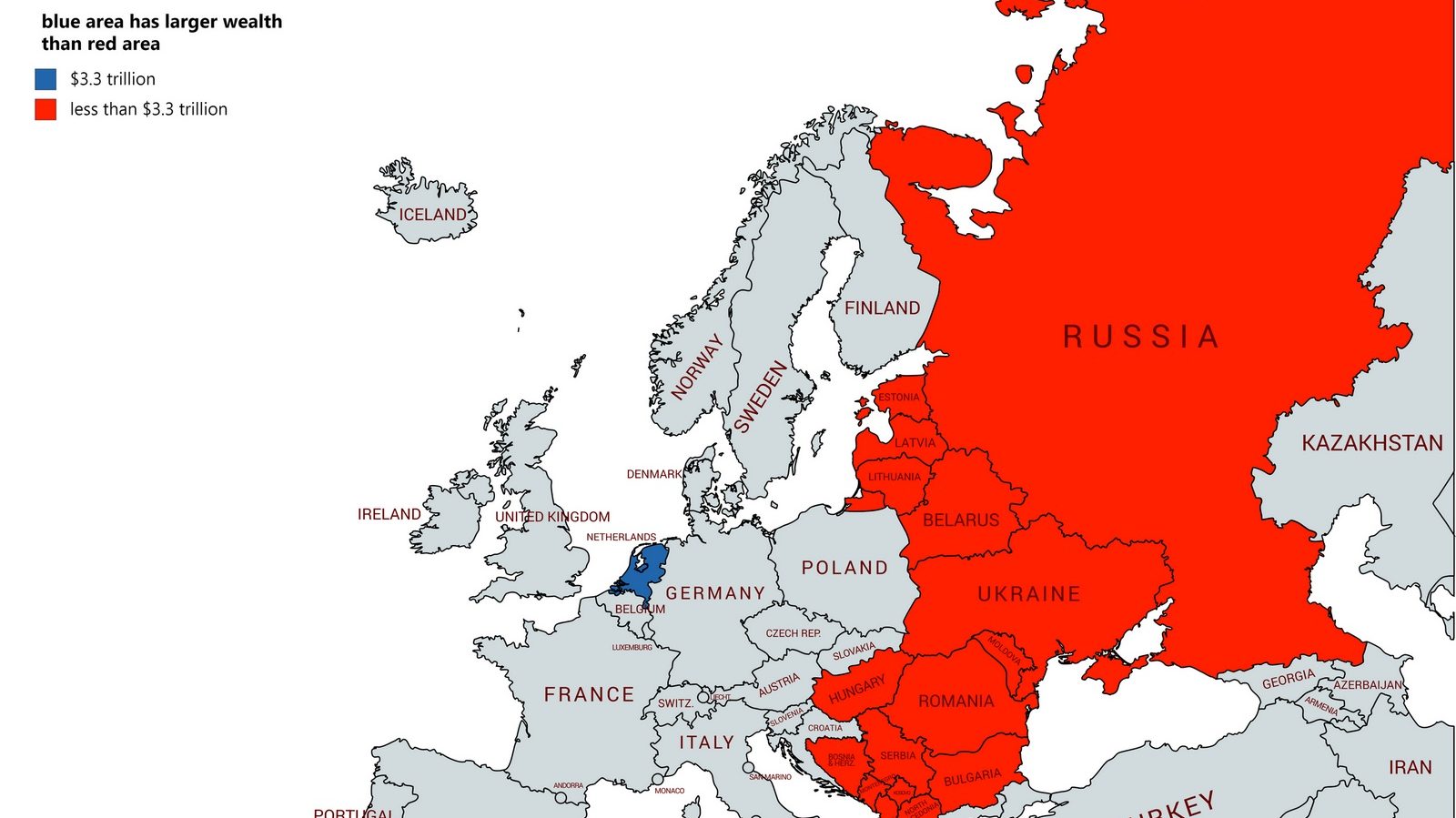 Comparison of the Wealth - Vivid Maps