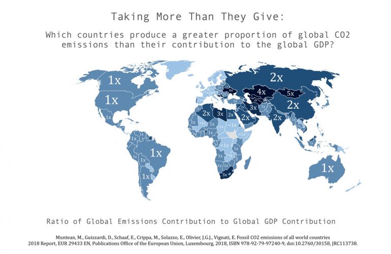 Countries Producing Most Carbon Dioxide Mapped - Vivid Maps