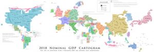 The distribution of global GDP - Vivid Maps