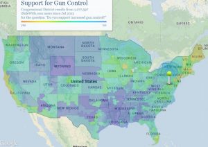 Support for Gun Control - Vivid Maps