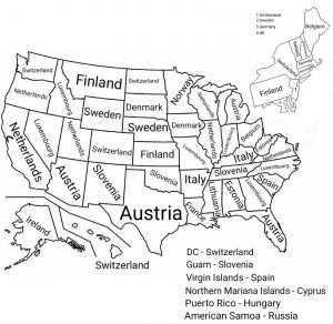 The Human Development Index of US vs. Europe - Vivid Maps