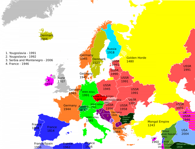 Atlas of The Changing Borders of Europe - Vivid Maps