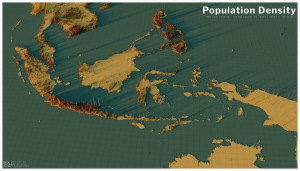 3D Mapping The Global Population Density - Vivid Maps