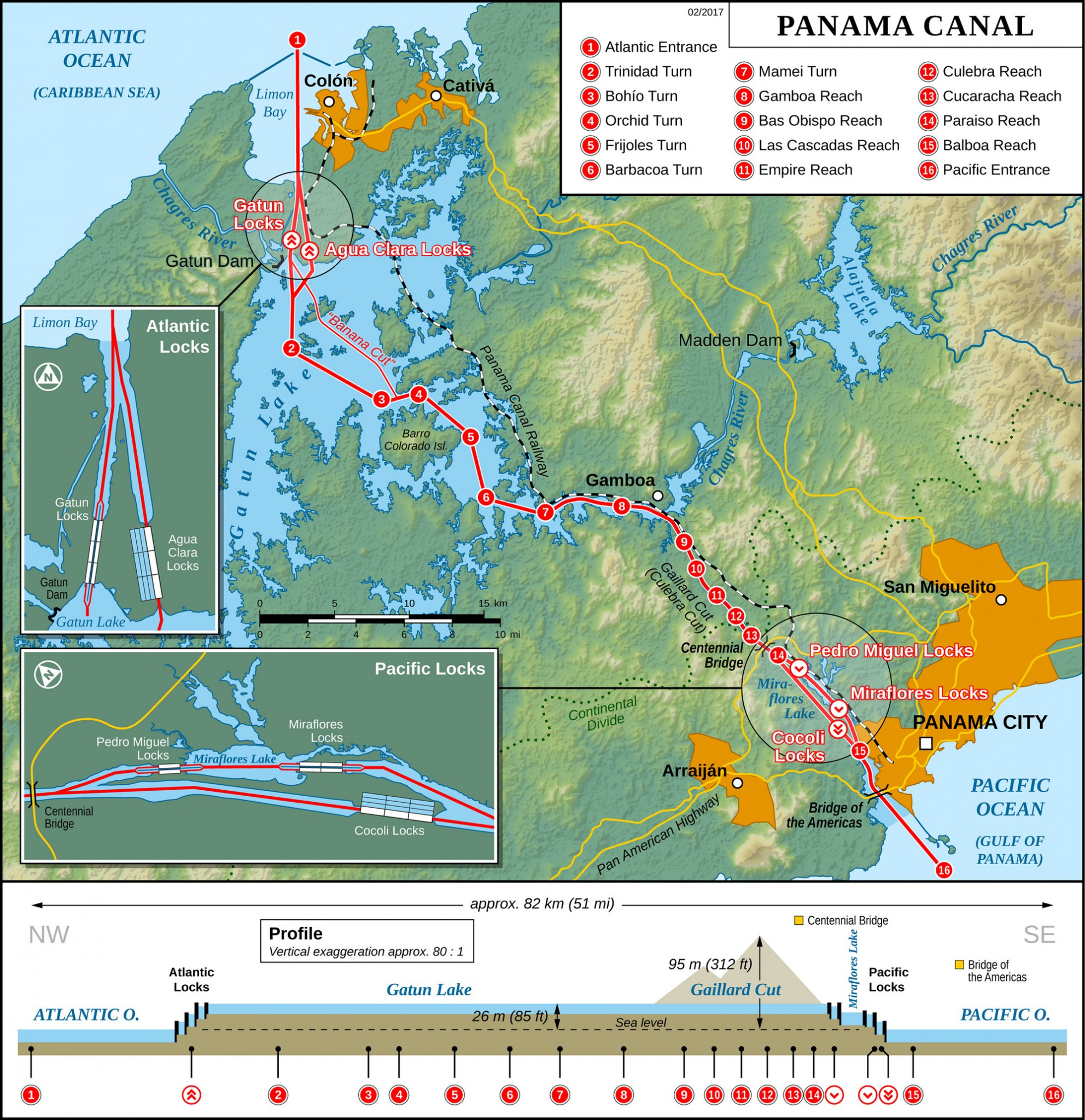 The Panama Canal mapped - Vivid Maps