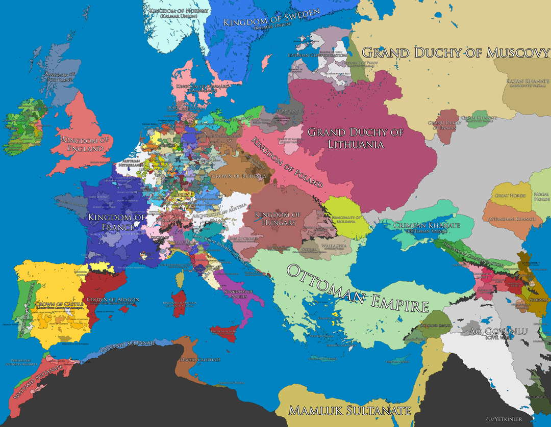 Atlas of The Changing Borders of Europe - Vivid Maps