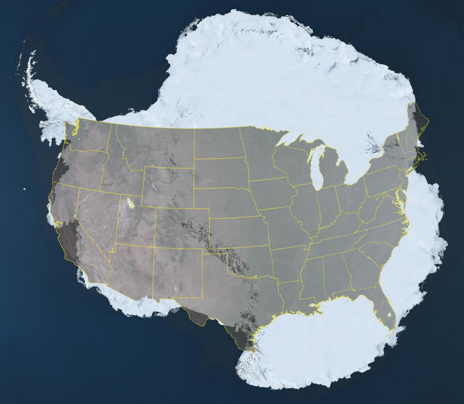 The Partition of Antarctica - Vivid Maps