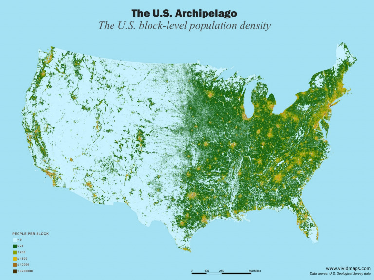 The U.S. Archipelago - Vivid Maps