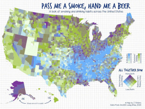 Alcohol consumption in the United States - Vivid Maps